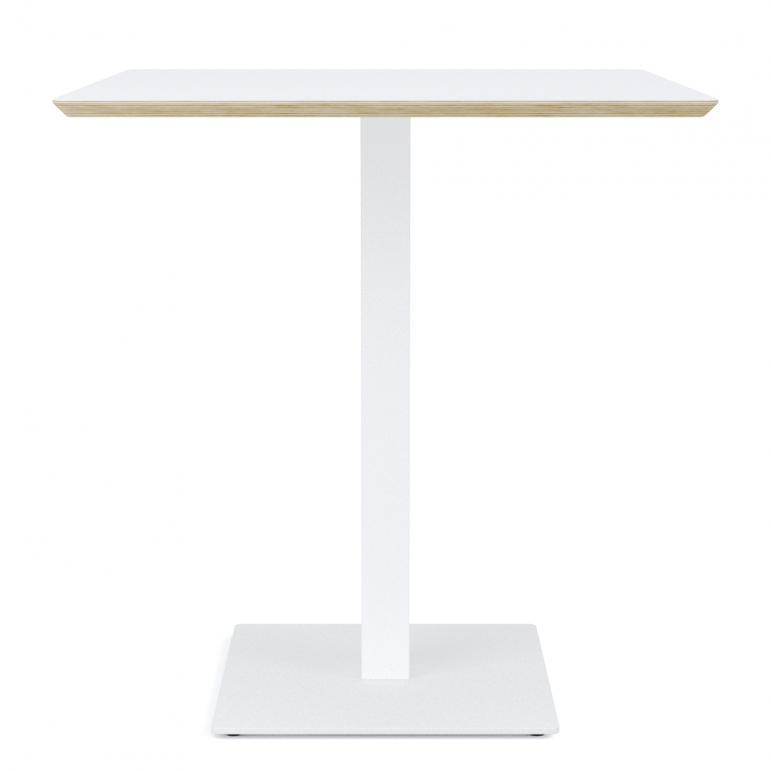 Стол Frank белый 700х700 купить в интернет-магазине Proffbar.ru с доставкой по Москве