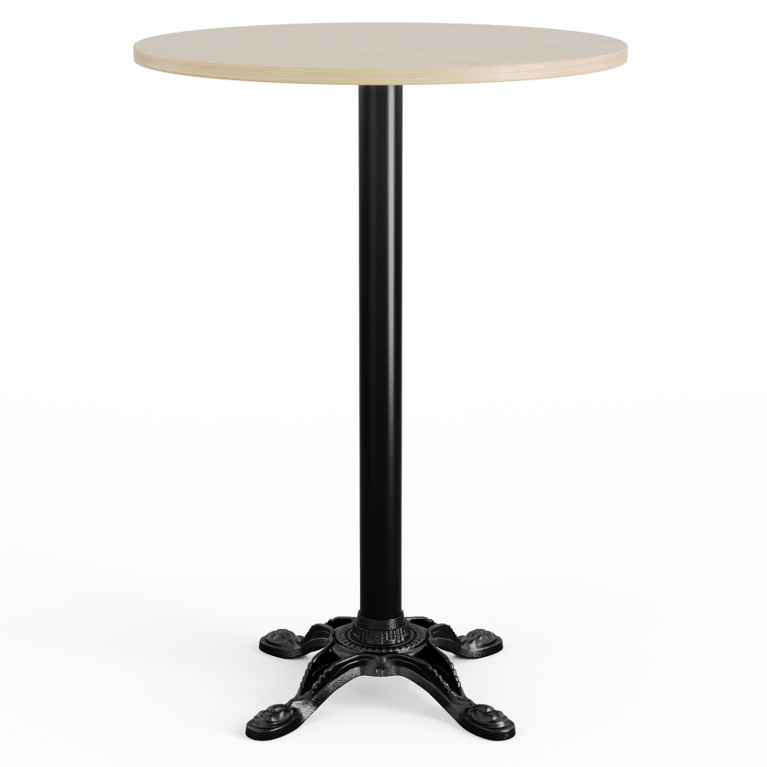 Барный стол Parma d=800 мм цвет дуб сонома купить в интернет-магазине Proffbar.ru