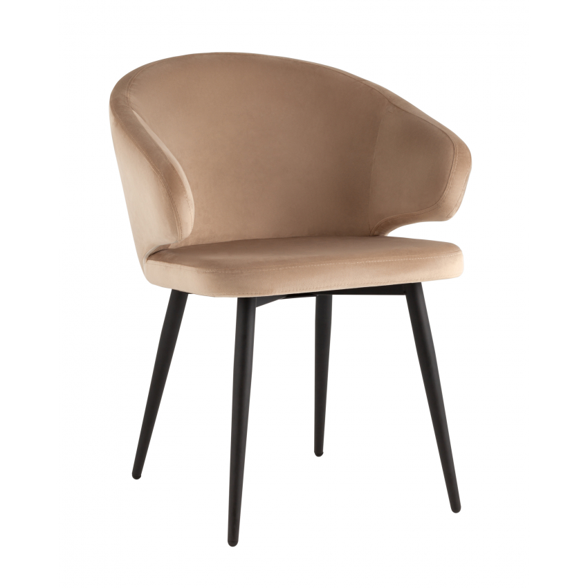 Стул с подлокотниками Codo велюр капучино купить с доставкой по Москве в интернет-магазине ...